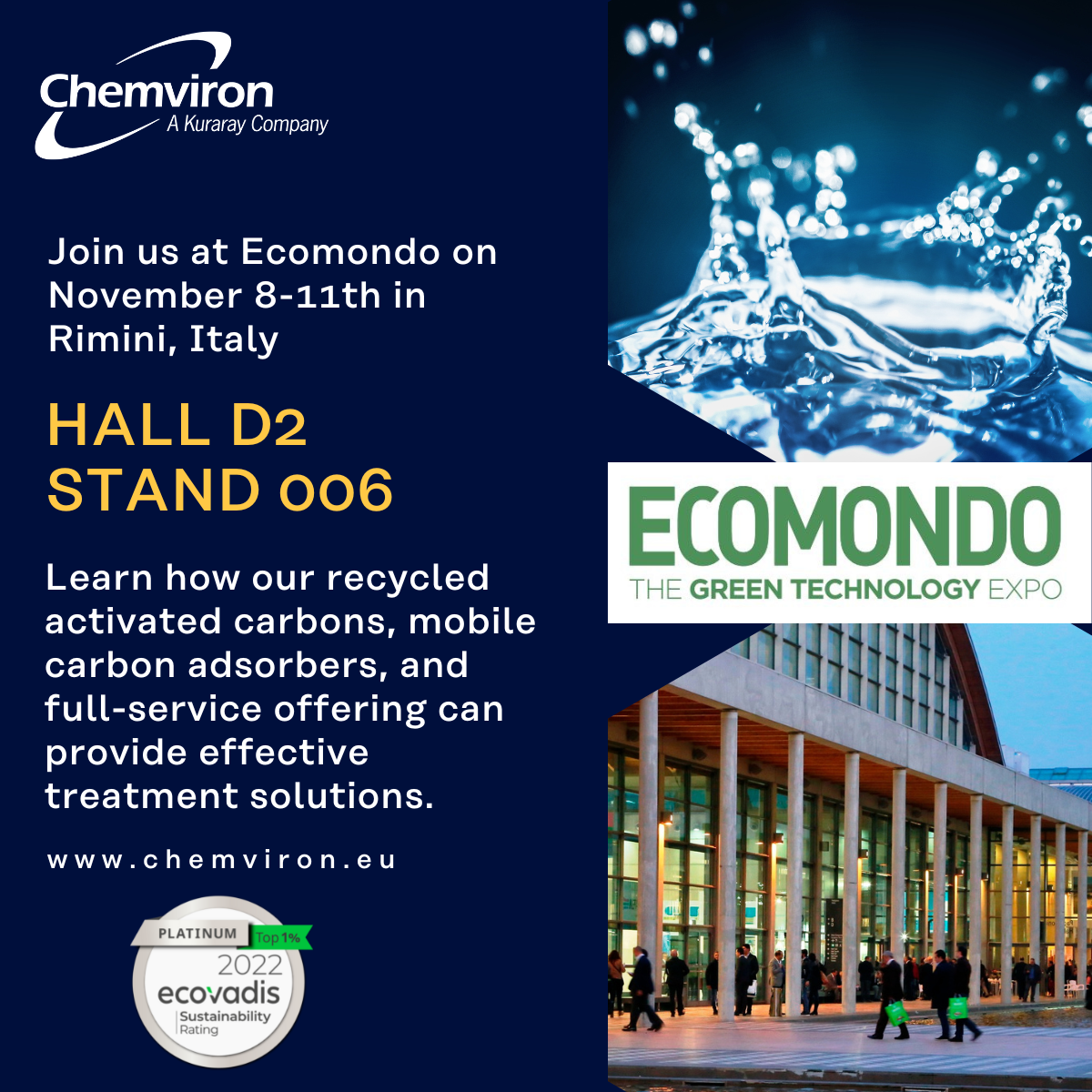 Ecomondo 2022 - Rimini in Italy - Chemviron
