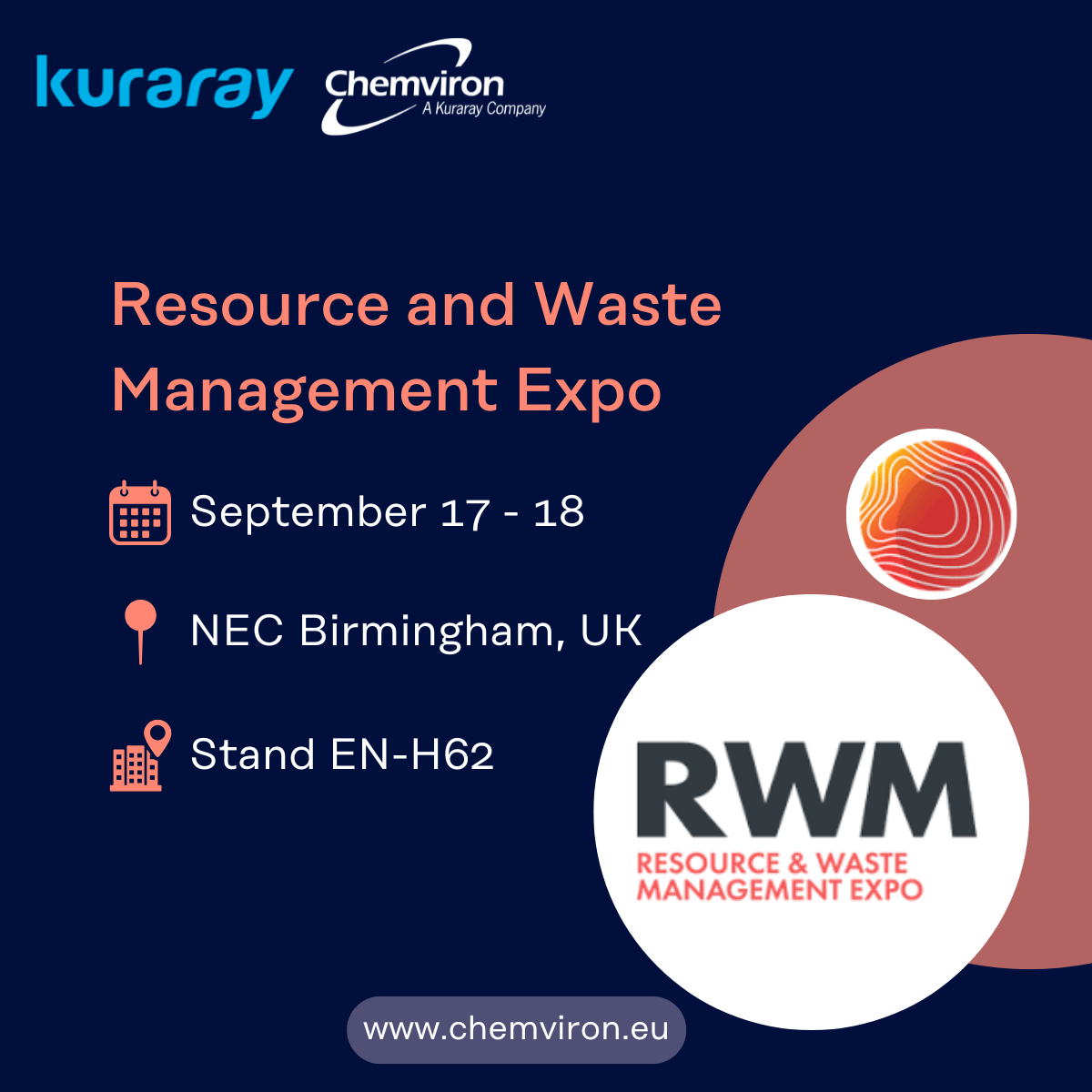 Chemviron to exhibit at RWM - Resource and Waste Management Expo, UK ...